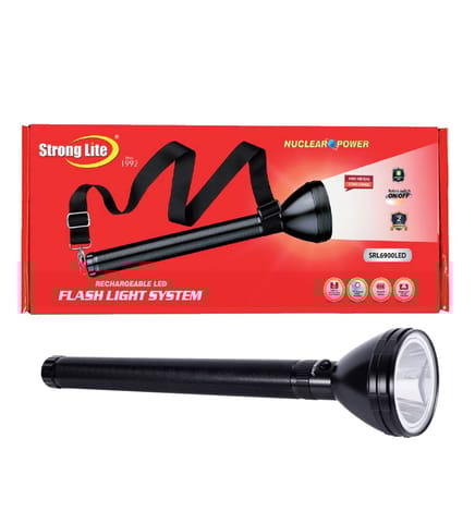 Strong lite SRL6900LED, Recharegable 4000mAh battery, Torch Flashlight ...