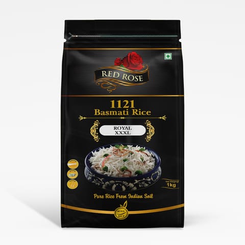 Red Rose Royal Basmati Rice, Extra Long Grain, Best Basmati Rice for ...