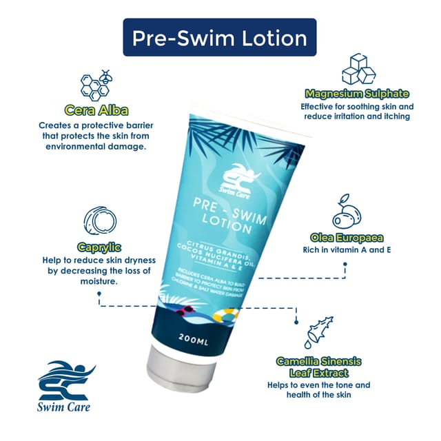 Swim Care Pre Swim Lotion 200 ml - Apply before Swimming