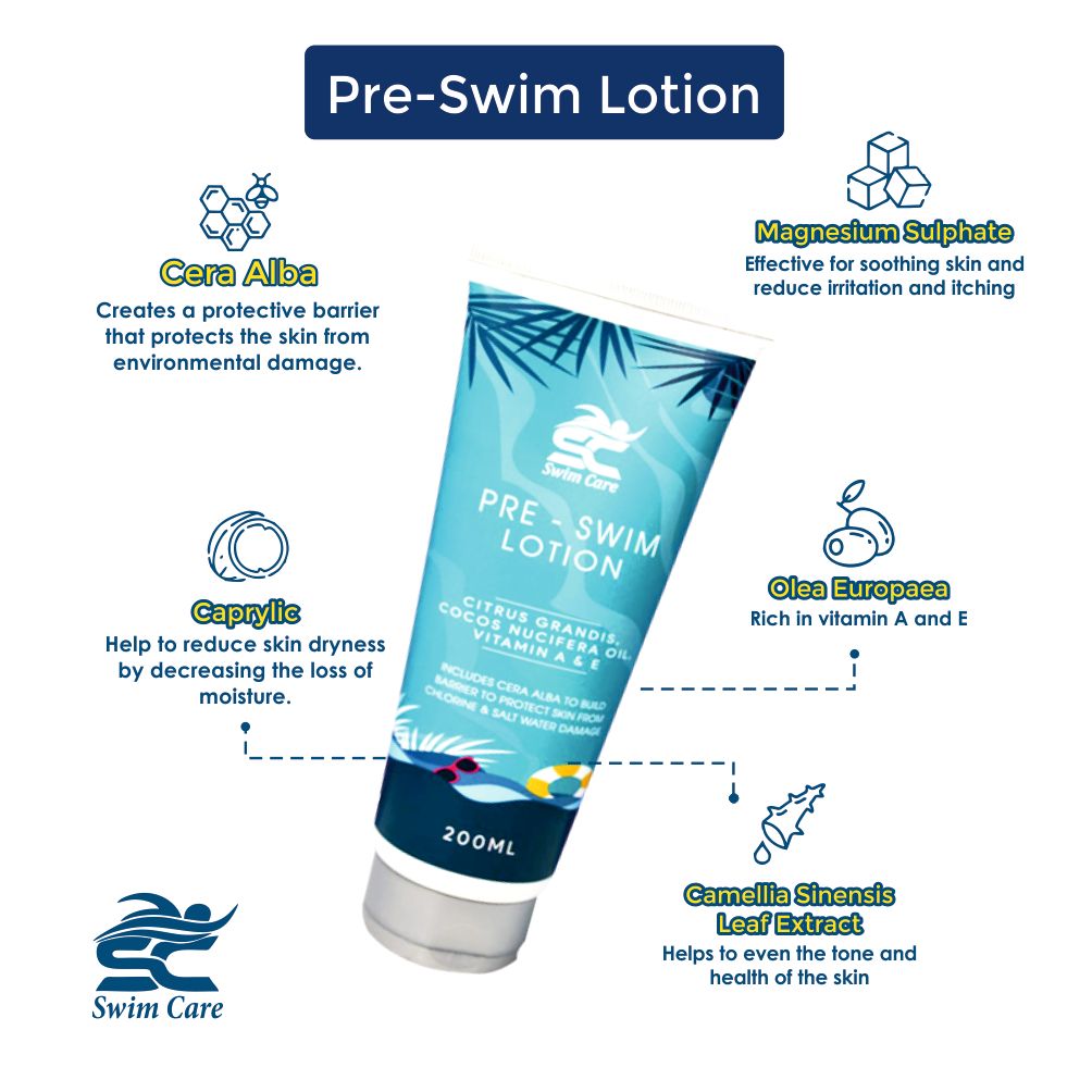 Swim Care Pre Swim Lotion 200 ml - Apply before Swimming