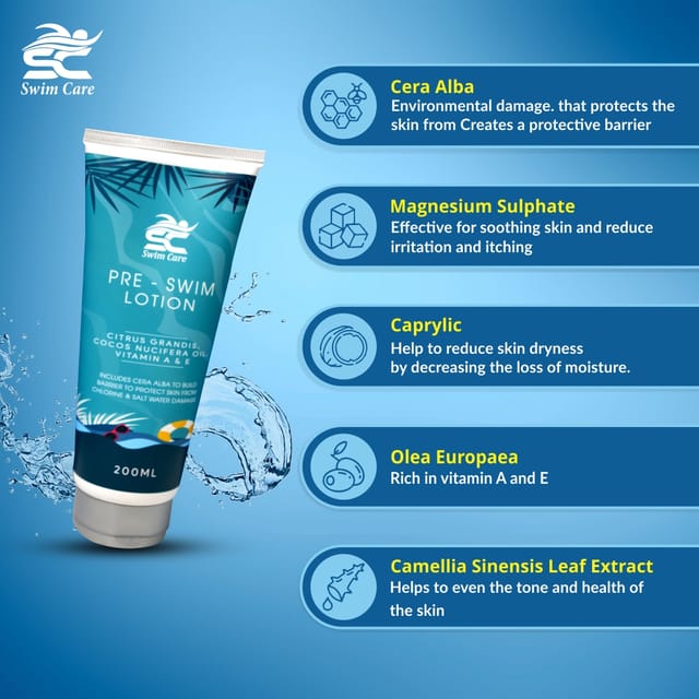 Swim Care Pre Swim Lotion 200 ml - Apply before Swimming