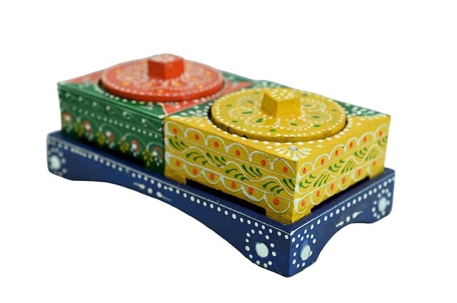 SHAMBHU HANDICRAFTS Wooden MDF Decorated Table Decor, Beautifully ...