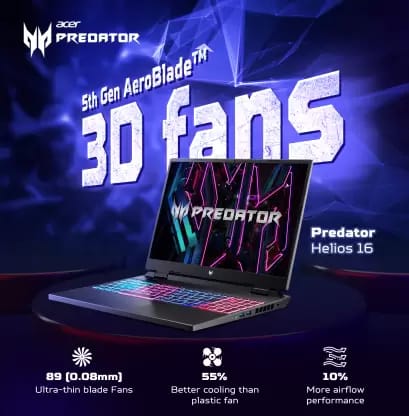 Acer Predator Helios Neo 16 Laptop (13th Gen Core i5 / 16GB RAM/ 512 GB ...