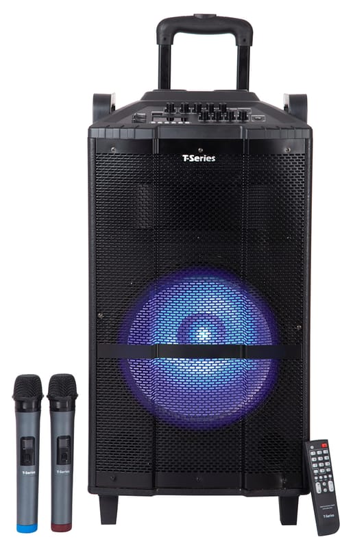 T-Series TR-S12A 80W Multimedia Trolley Speaker Portable Wireless ...