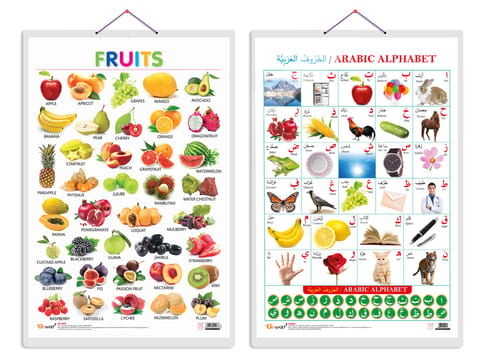 Set of 2 Fruits and Arabic Alphabet?(Arabic) Early Learning Educational ...