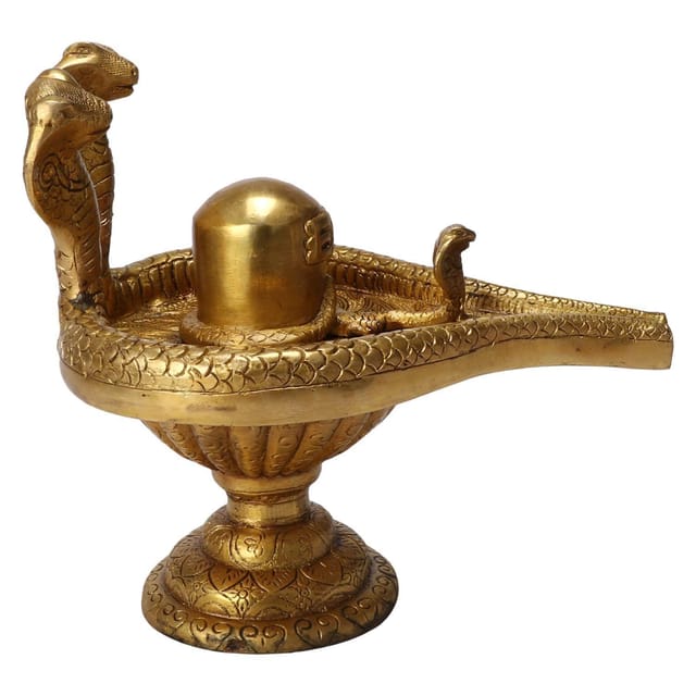 ARTVARKO Brass Shiva Shivling Idol with Naag Nagin Couple Family for ...