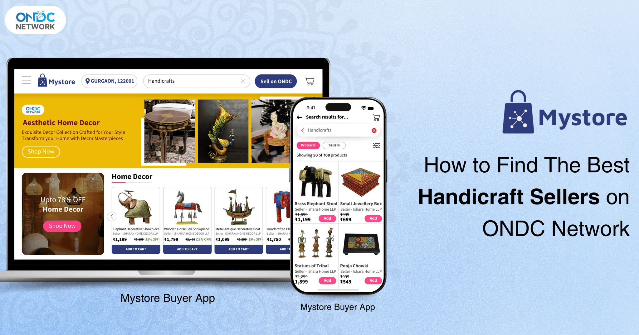 7 Bestseller Handicraft Products On ONDC Network | Mystore