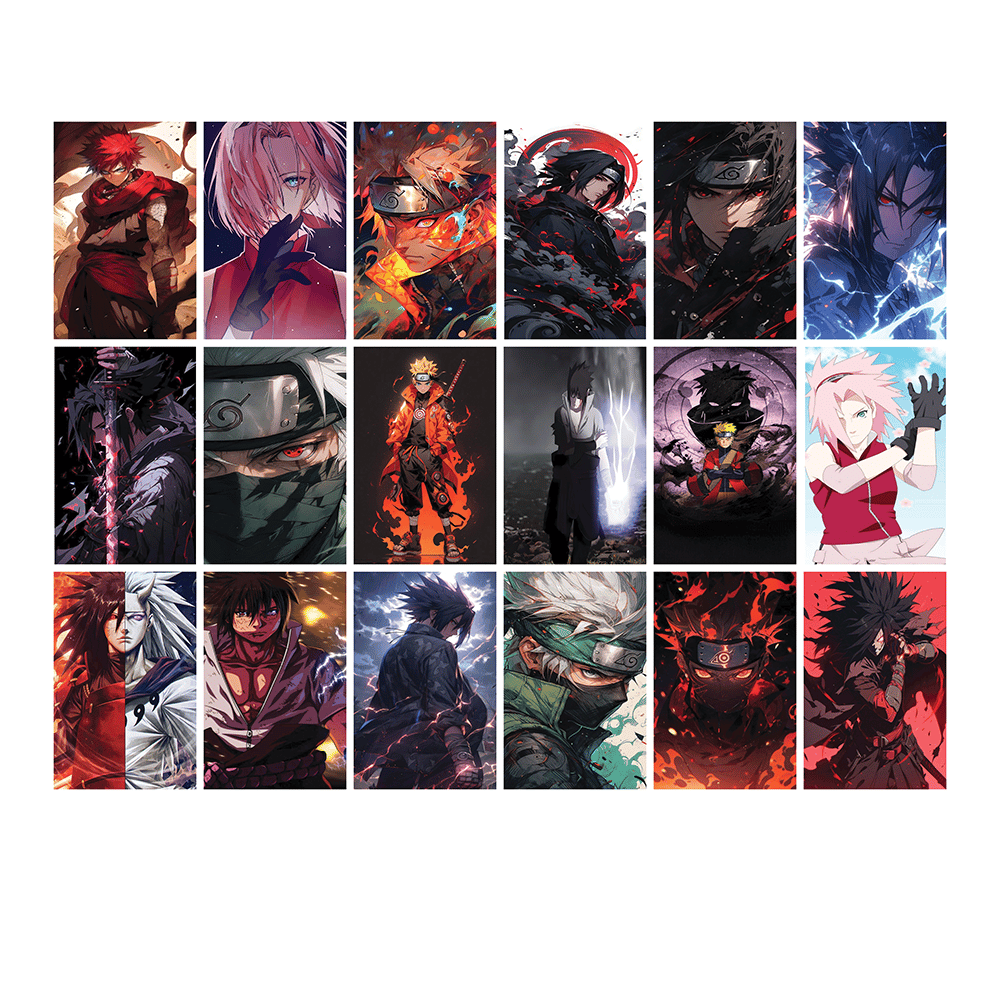 Buy Naruto Poster Set Of 18 at cheapest Prices on Internet