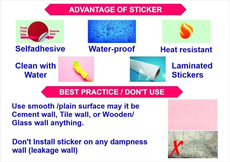 APM Masha & The Bear Wall Sticker Fully Waterproof Vinyl Sticker self ...