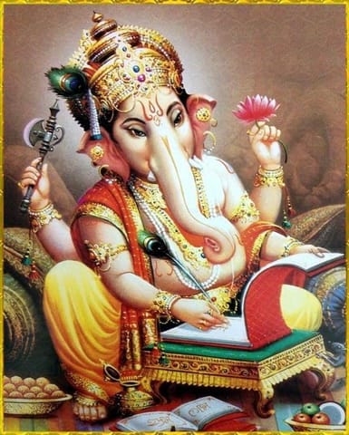 APM Ganpati Wall Sticker/Ganpati Bappa Fully Waterproof Vinyl Sticker ...