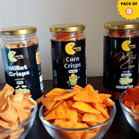Cravng Millet Crisps| Ragi Quinoa Corn Chips | Low Carb Calorie | Party ...