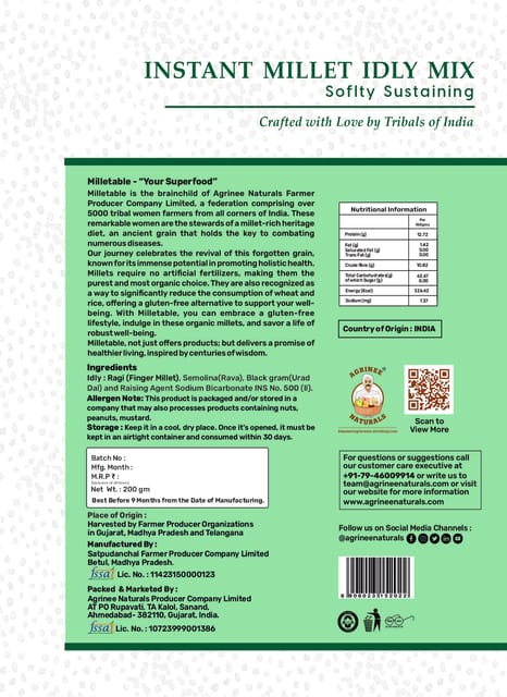 Instant Millet Idly+Dosa Mix Combo