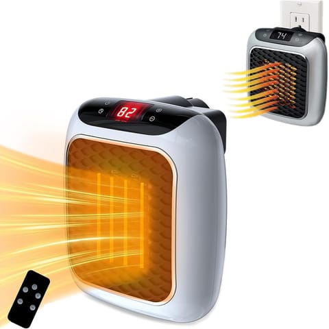 Plug-in wall-mounted electric Room Handy Heater little desktop heater ...