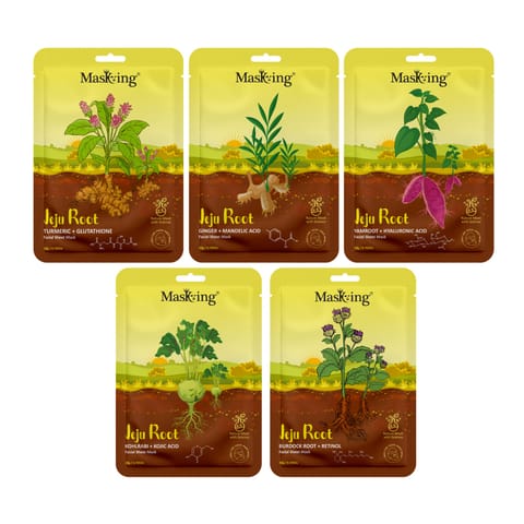 Masking Jeju Root face sheet mask for skin glowing & regeneration, for ...