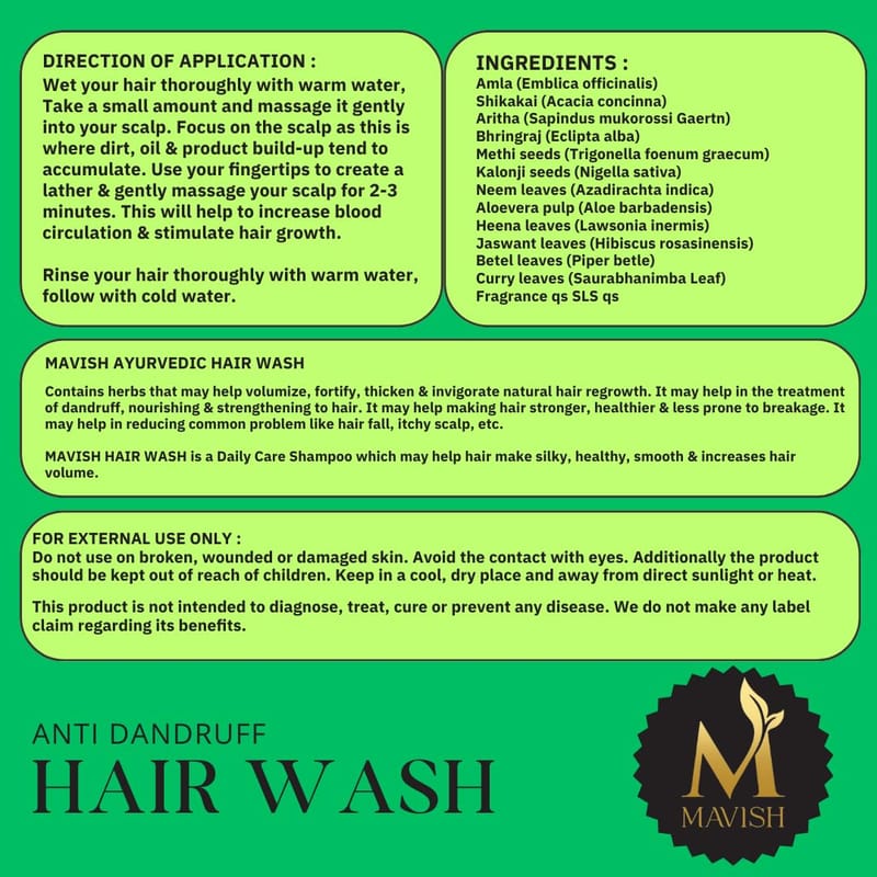 Mavish Anti-Dandruff Hair Wash