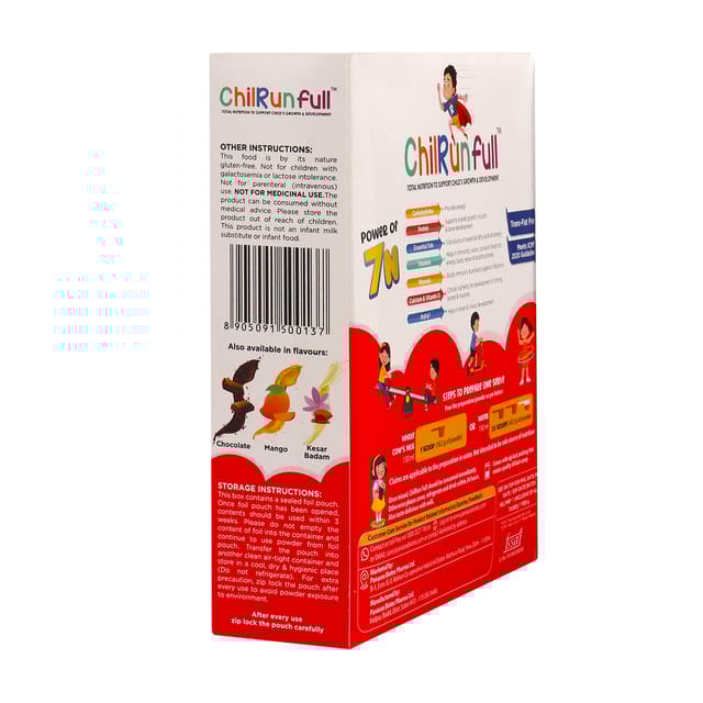 ChilRun Full 2+, Health and Nutrition Drink, Vanilla, 200g, Box. Total ...