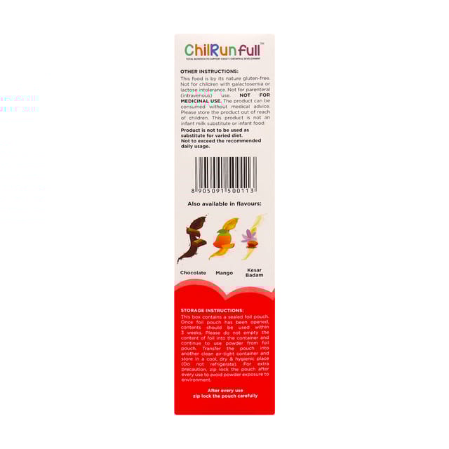 ChilRun Full 2+, Health and Nutrition Drink, Vanilla, 400g, Box. Total ...