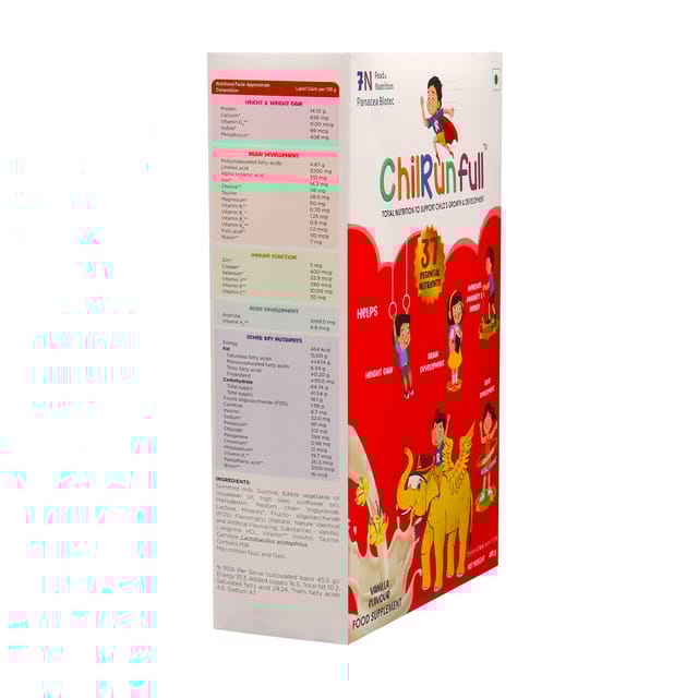 ChilRun Full 2+, Health and Nutrition Drink, Vanilla, 400g, Box. Total ...