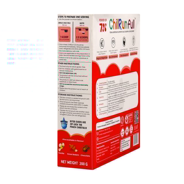 ChilRun Full 2+, Health and Nutrition Drink, Mango, 200g, Box. Total ...