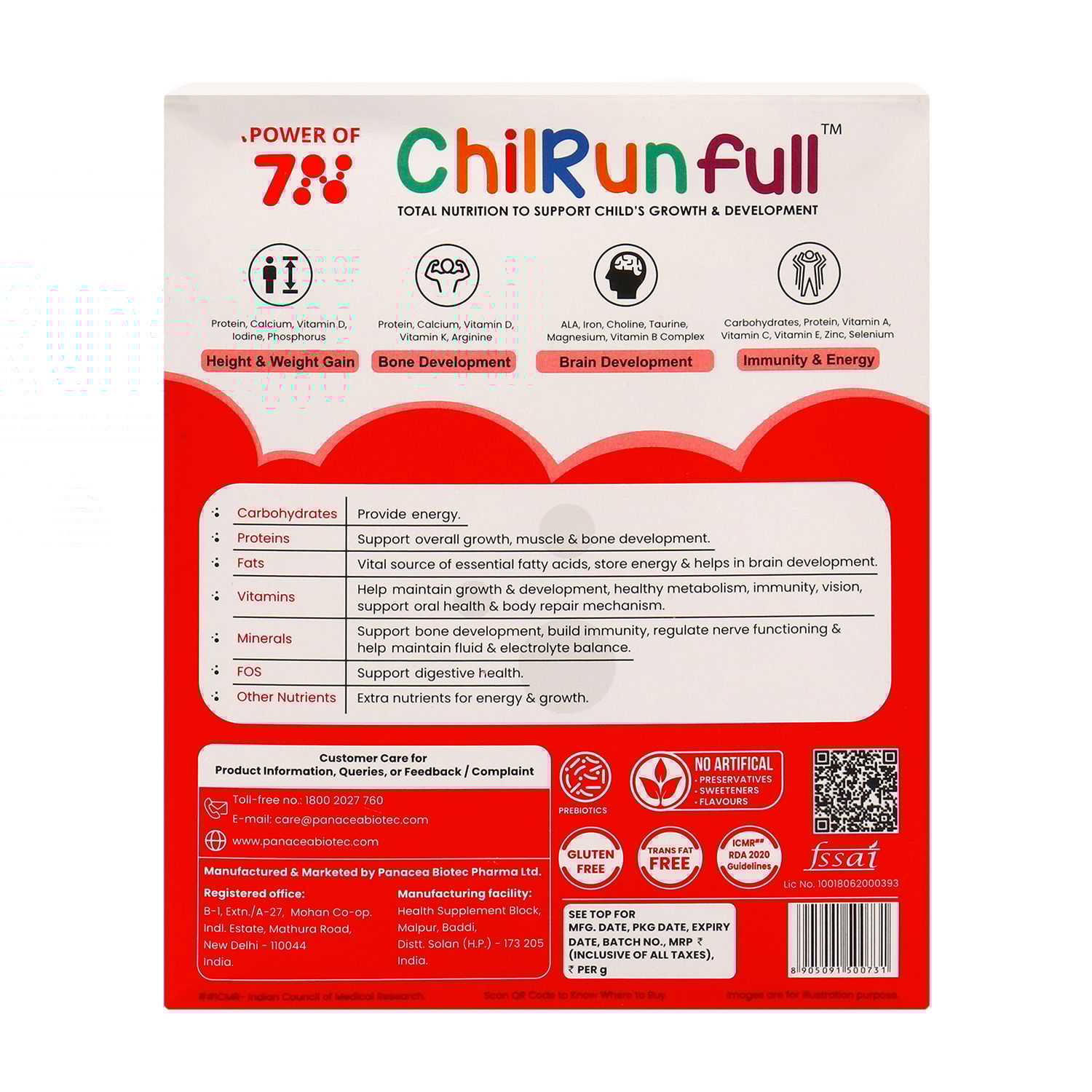 ChilRun Full 2+, Health and Nutrition Drink, Mango, 200g, Box. Total ...