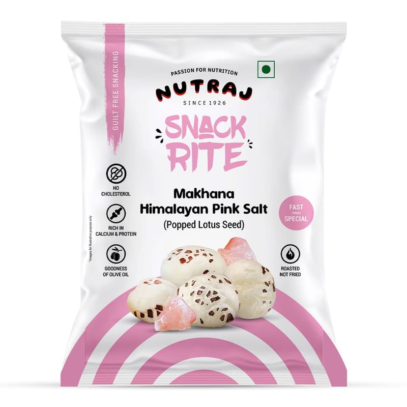Nutraj Snackrite Flavoured Makhana Himalayan Pink Salt 15gm