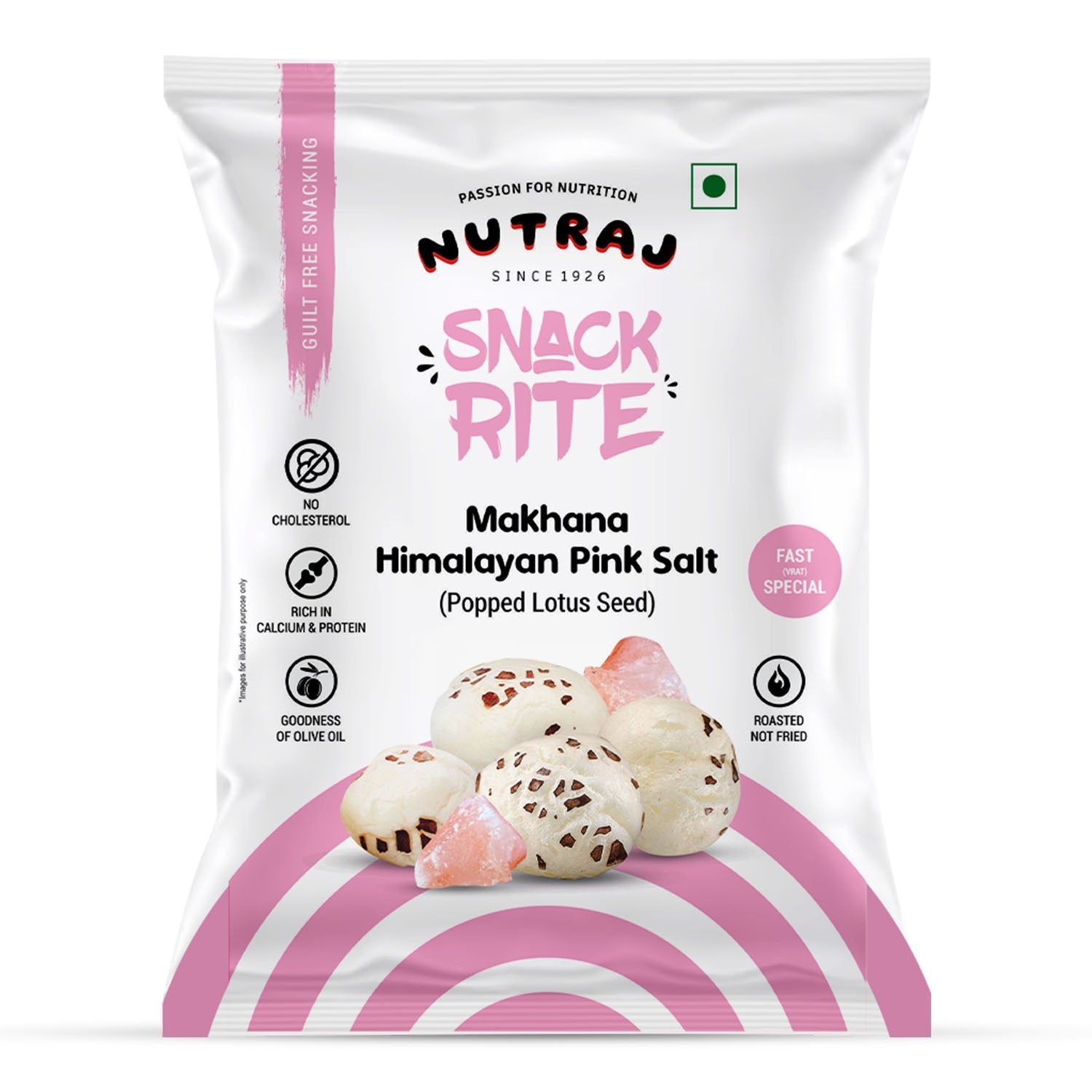 Nutraj Snackrite Flavoured Makhana Himalayan Pink Salt 15gm