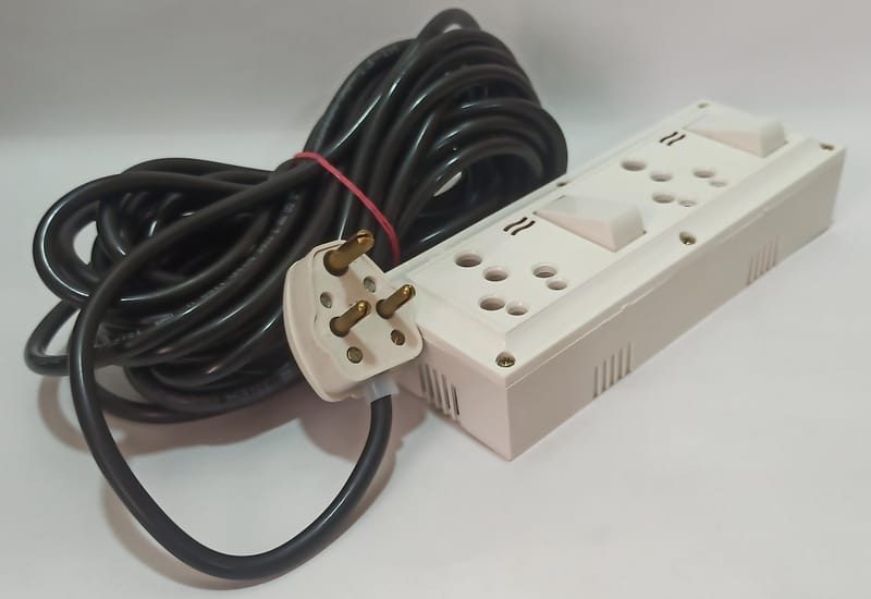 16A 2 Sockets & 2 Switch Extension Box with Indicator, 6A Plug & 50 ...