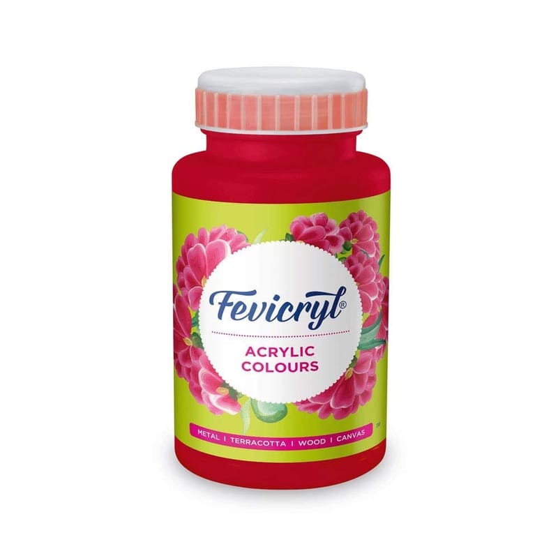 PIDILITE Fevicryl Acrylic Colour, Coral Red acrylic paint, 500 ml, Art ...