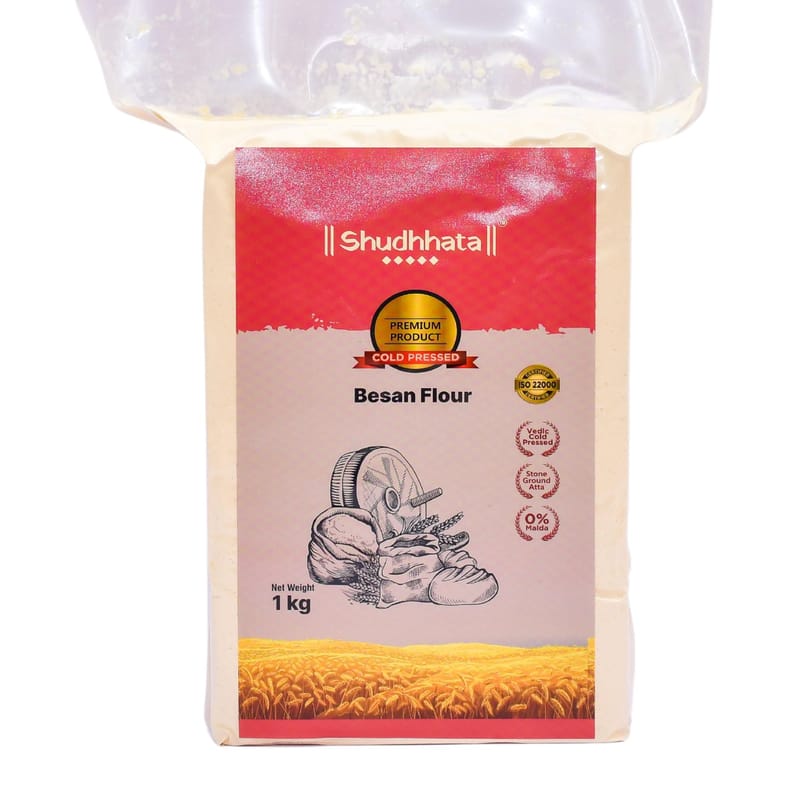 Shudhaata Premium Besan Atta (1kg) - Wholesome Chickpea Flour Packed ...
