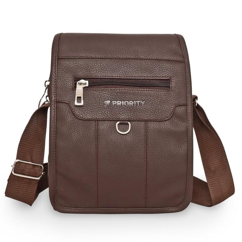Priority Solid Sling Bag for Men | Crossbody Bag for Men | Collection Bag | Multipurpose ...