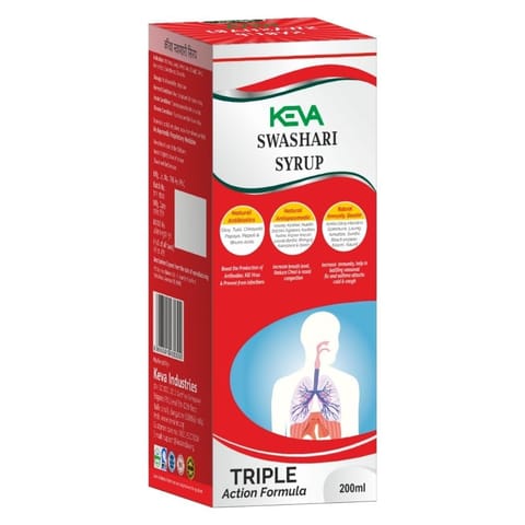 Keva Swashari Syrup 200 ml,/ Triple Action Formula/Natural and ...