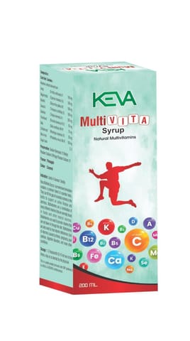 Keva Multivitamin Syrup 200 ml Pack of 3 / Ayurvedic Proprietary Syrup ...