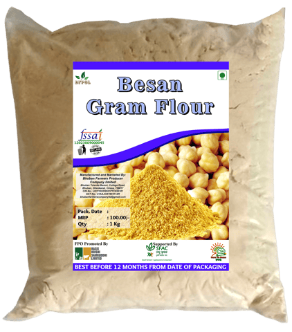 Gram Flour (Besan) | Channa Besan | 1 Kg (pack of 3)