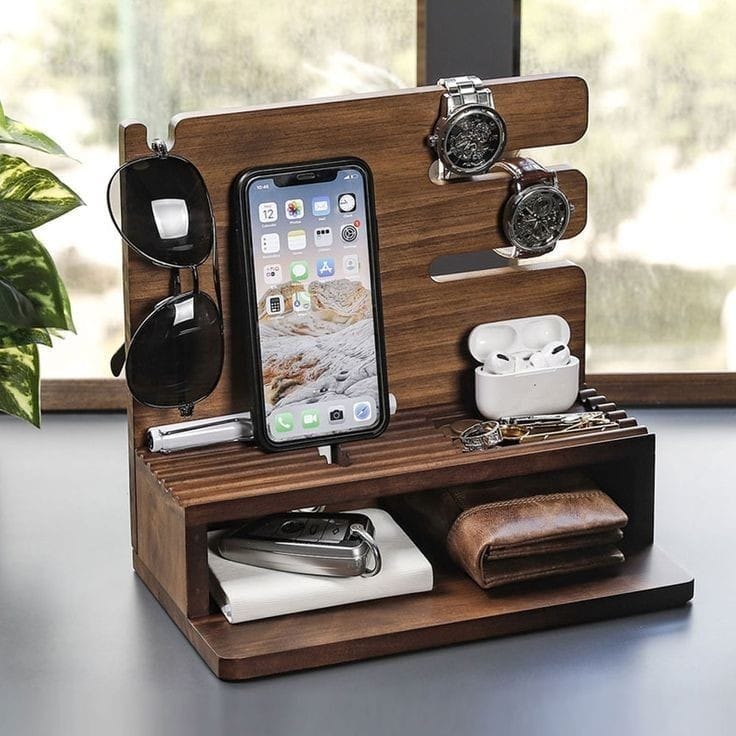 Walnut Desk Organizer