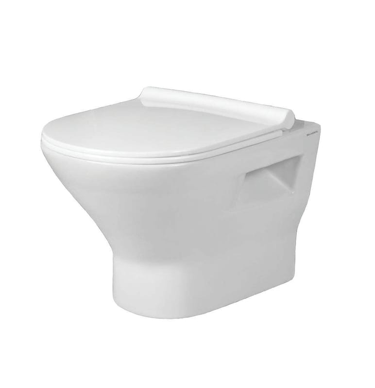 Belmonte Combo of Rimfree/Rimless Wall Mounted/Wall Hung Western Toilet ...