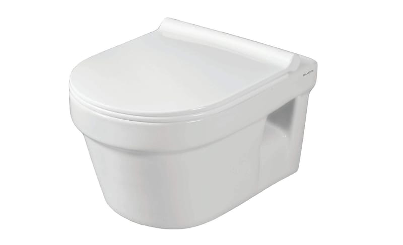 Belmonte Combo of Rimfree/Rimless Wall Mounted/Wall Hung Western Toilet ...