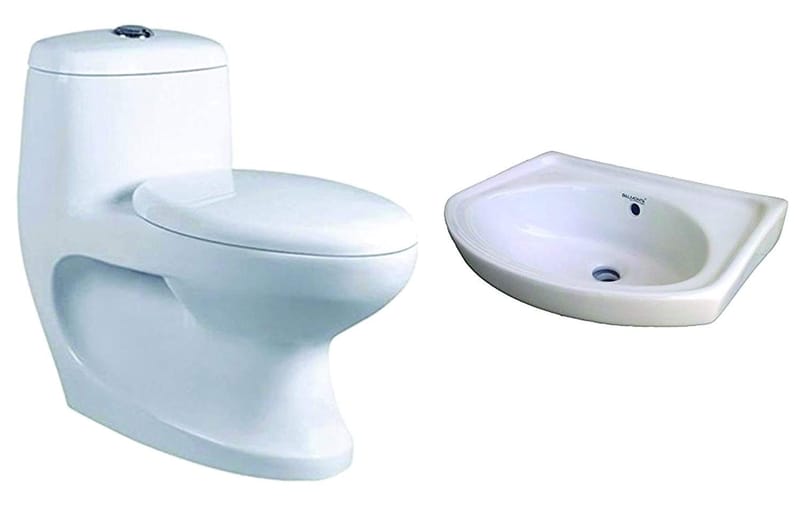 Belmonte Ceramic Floor Mounted One Piece Western Toilet/Commode/Water ...