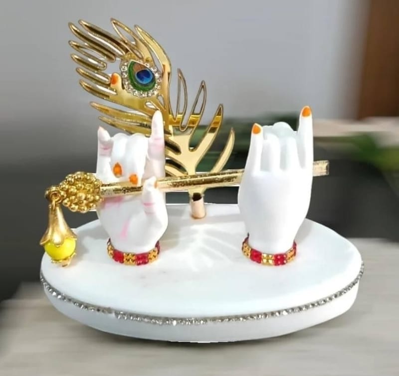 Mini Krishna Hand for Home Temple, Office Desk & for Gifting Purpose