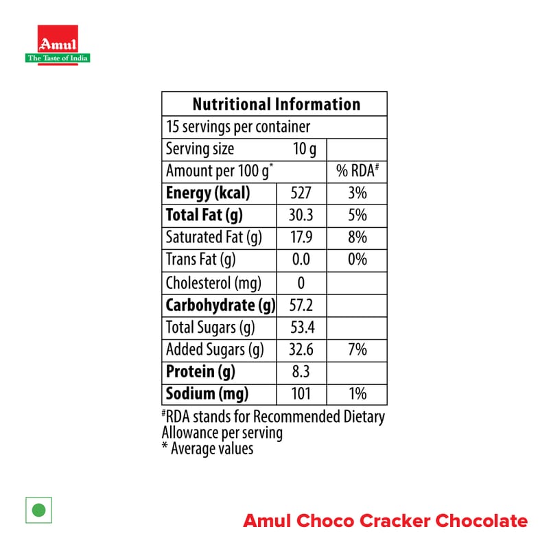 AMUL CHOCO CRACKER CHOCOLATE
