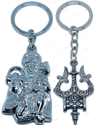 KD COLLECTIONS Bajrangbali Hanuman Keychain & Lord Shiva Shankar ...