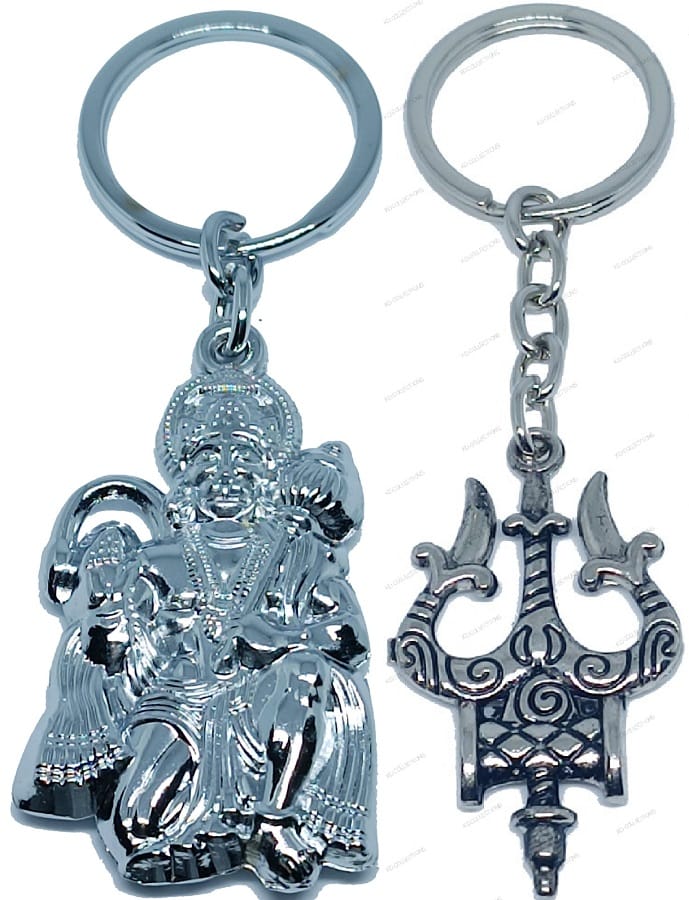 KD COLLECTIONS Bajrangbali Hanuman Keychain & Lord Shiva Shankar ...