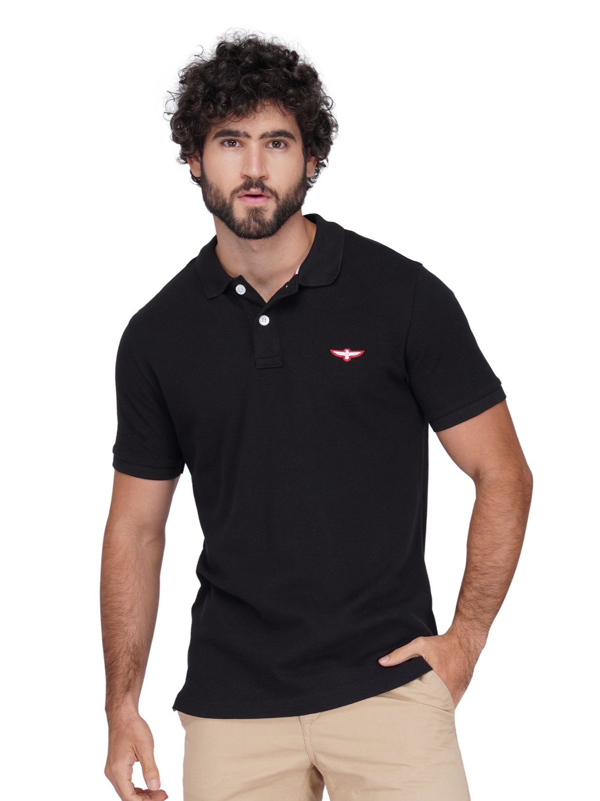 Solid Polo Shirt-Block