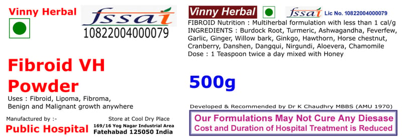 Acidity VH Herbal Supplement Powder 500g Jar