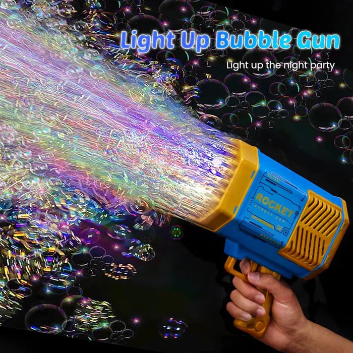 69 Holes Big Rechargeable Powerful Machine Bubble Gun Toys for Kids ...