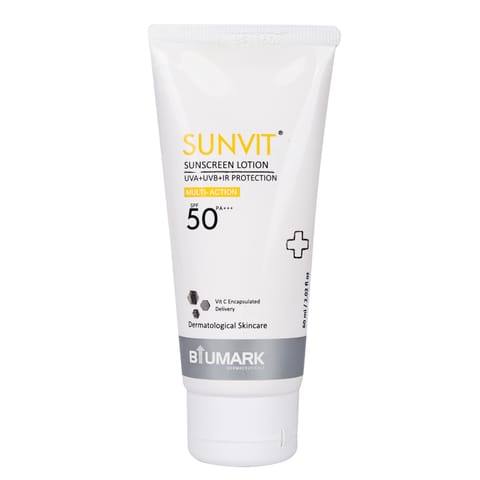 SUNVIT SPF 50 PA +++, UVA, UVB & IR Protection with VITAMIN C | Skin ...