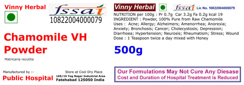 Acidity VH Herbal Supplement Powder 500g Jar