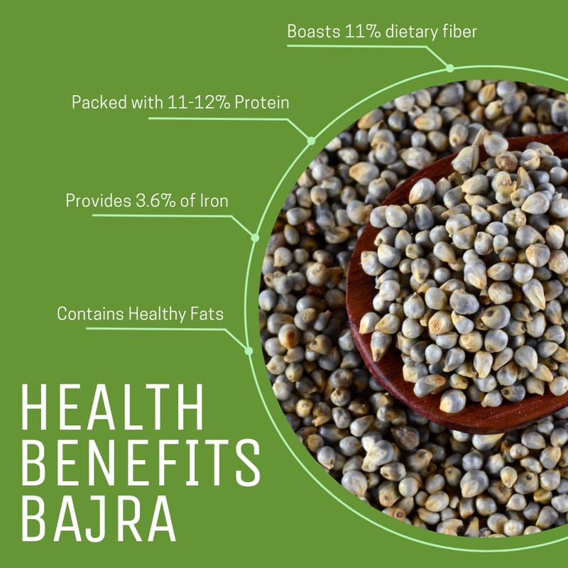 Grain Sutra Unpolished Bajra Flour, 1 kg | 100% Natural | Pearl Millet ...