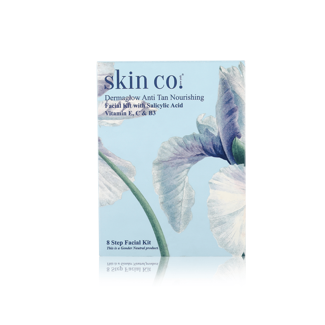 Dermaglow Anti Tan Nourishing Facial Kit with Salicylic Acid, Vitamin E ...