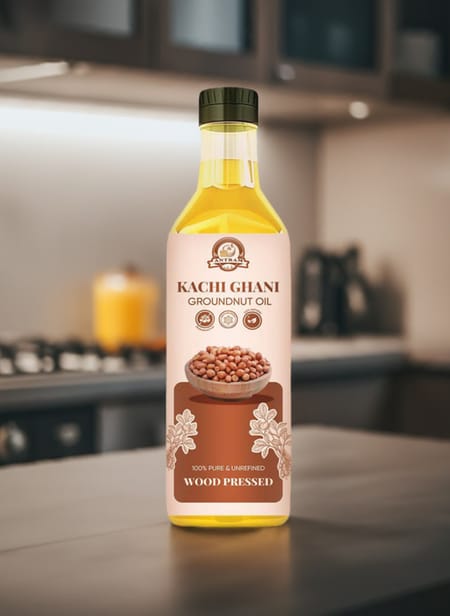 Wood Pressed Groundnut Oil – Pure and Traditionally Made Kachi Ghani Oil