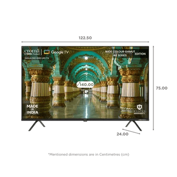 Croma 55 inch LED 4K Ultra HD Google TV with Dolby Vision